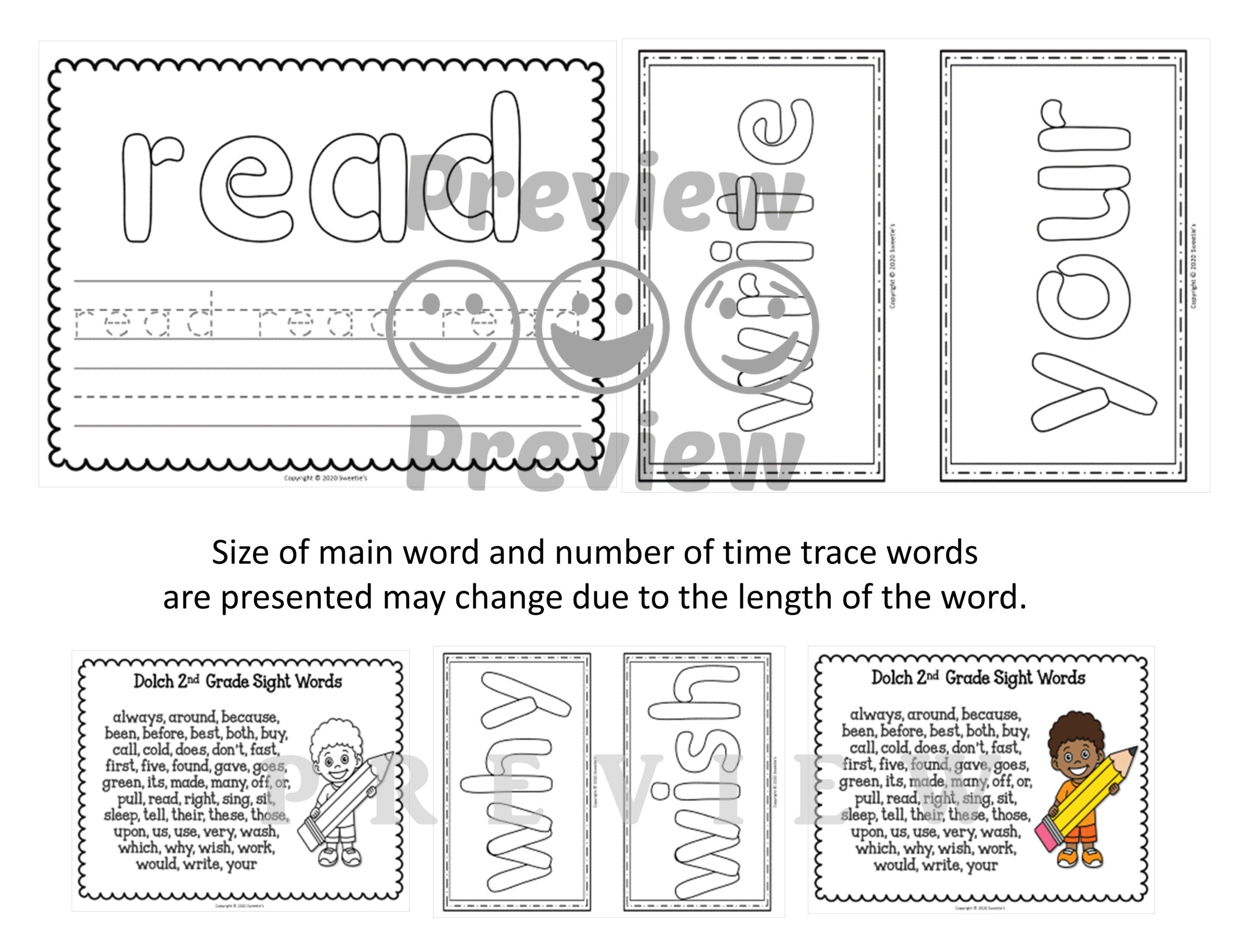 Playdough Sight Word Mats Second Grade - Made By Teachers