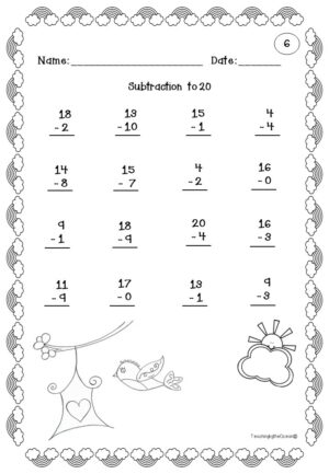 Addition and Subtraction to 20 Fact Fluency - Freebie | Made By Teachers