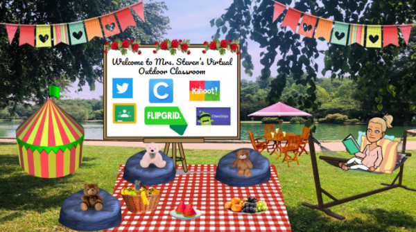 Bitmoji Virtual Classroom - Outdoors - Made By Teachers