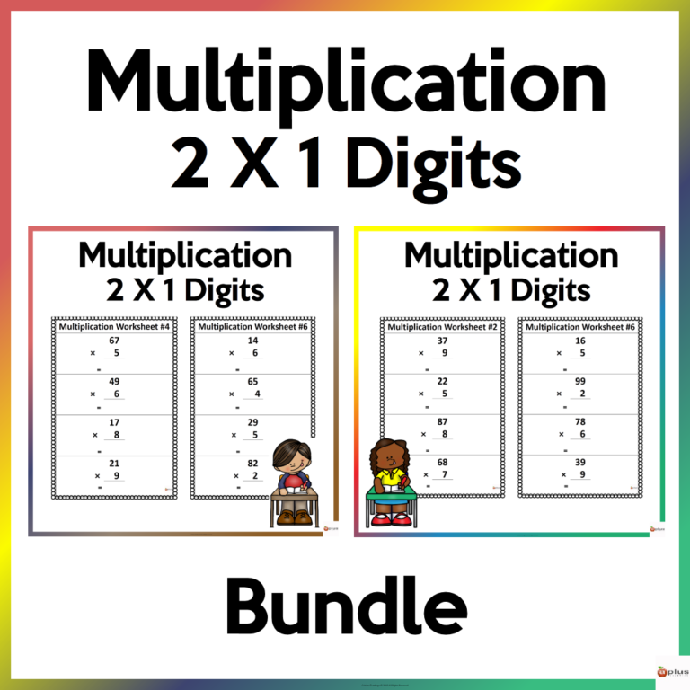 2 x 1 Multiplication Worksheets Bundle - Made By Teachers