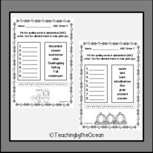 Fall ABC Order - Made By Teachers