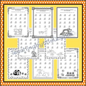Adding 3 Digit Numbers Worksheets - Spring Themed - Made By Teachers