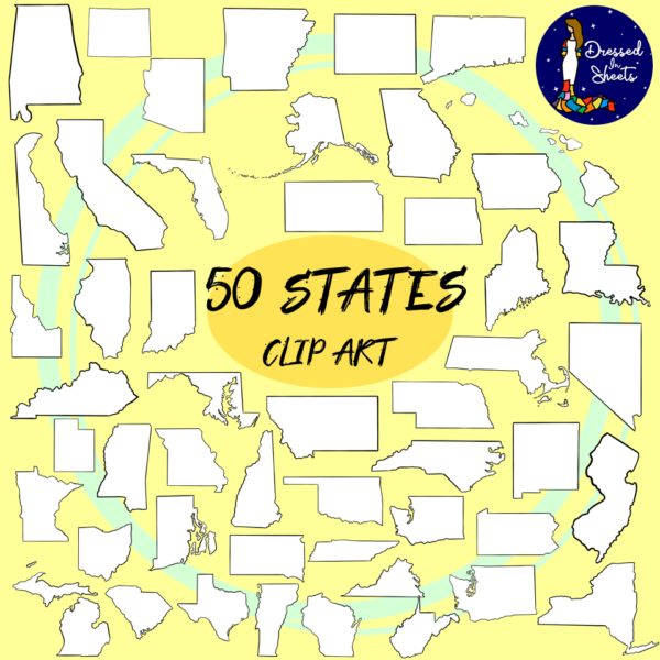 50 States Clip Art | Made By Teachers