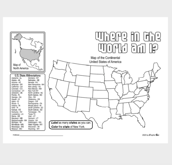 New York State Geography Telescoping Map Workbook | Made By Teachers