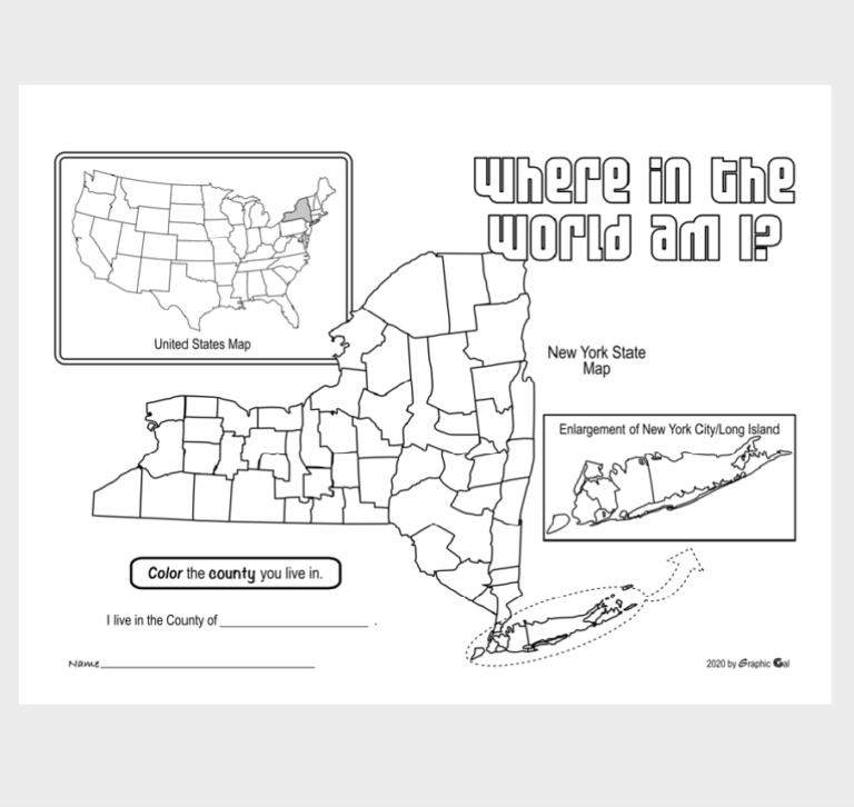 New York State Geography Telescoping Map Workbook | Made By Teachers