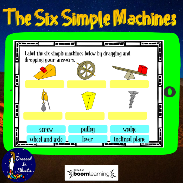 The Six Simple Machines BOOM Cards Distance Learning | Made By Teachers