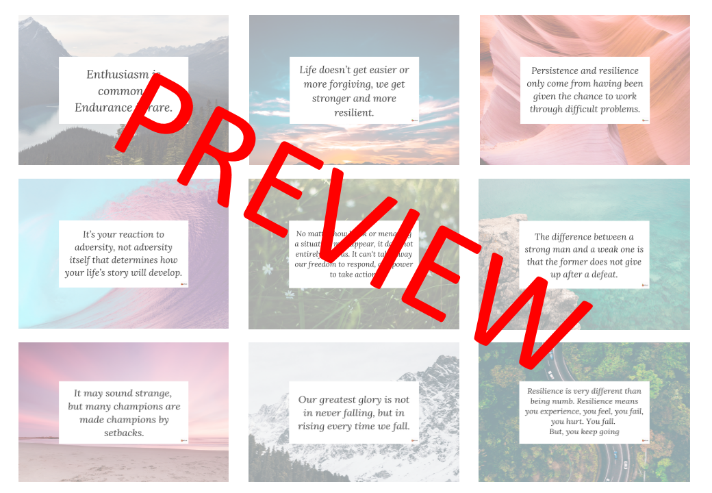 Resilience Note Cards Set 1 - Made By Teachers