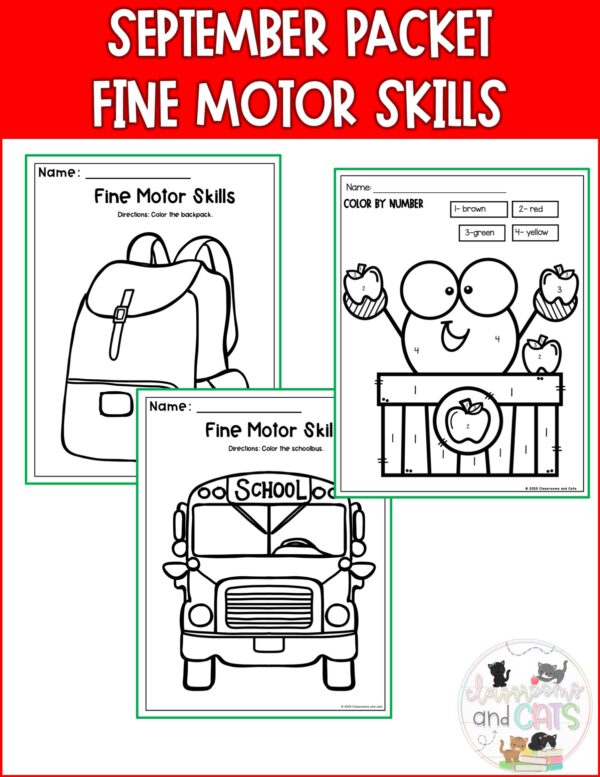 NO PREP Preschool Back to School Packet | Made By Teachers