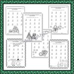 Subtracting 2 Digit Numbers Worksheets – Winter / Christmas Themed ...