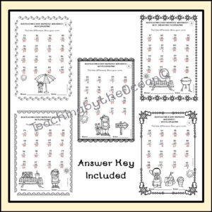 Subtracting 2 Digit Numbers Worksheets – Summer Themed - Made By Teachers