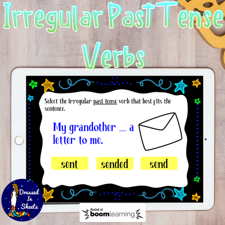 Irregular Past Tense Verbs BOOM Cards | Distance Learning - Made By ...