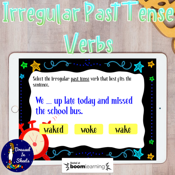 Irregular Past Tense Verbs BOOM Cards | Distance Learning - Made By ...