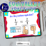 *4th Grade* Equivalent Fractions Worksheets | BOOM Cards | Distance ...