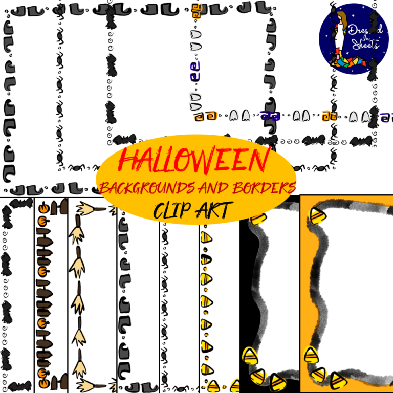 Friendly Halloween Backgrounds and Borders for BOOM cards | Made By ...