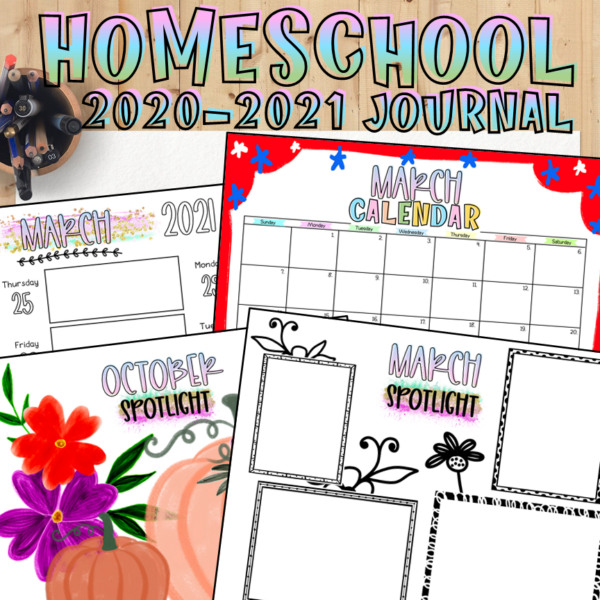My Homeschool Journal 2020-2021 | EDITABLE | PRINTABLE | Made By Teachers