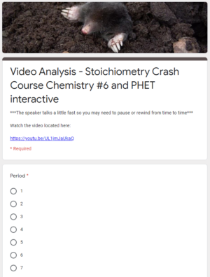 Video Analysis - Stoichiometry Crash Course Chemistry #6 (Good Sub ...
