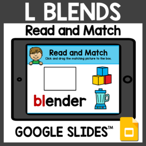 L Blends for Google Classroom Distance Learning - Made By Teachers