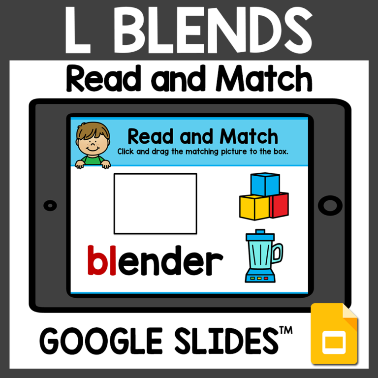 L Blends for Google Classroom Distance Learning - Made By Teachers