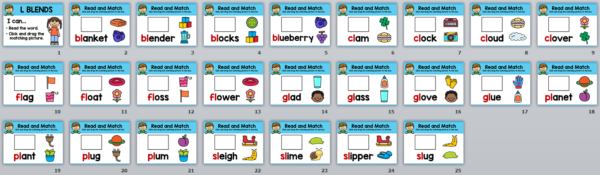 L Blends for Google Classroom Distance Learning - Made By Teachers