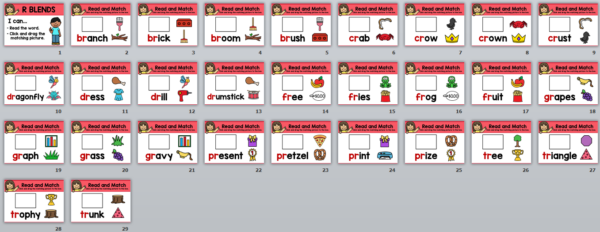 R Blends for Google Classroom Distance Learning - Made By Teachers