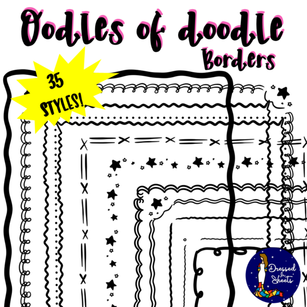 Oodles of Doodles Border Frames | Made By Teachers