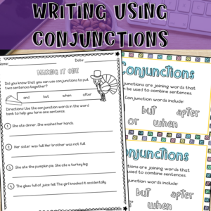 FREEBIE - Writing Using Conjunctions | Made By Teachers