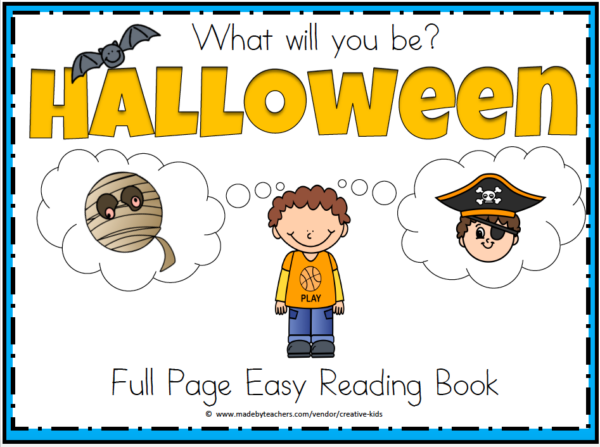 Halloween Book for Kindergarten (9 pages) | Made By Teachers
