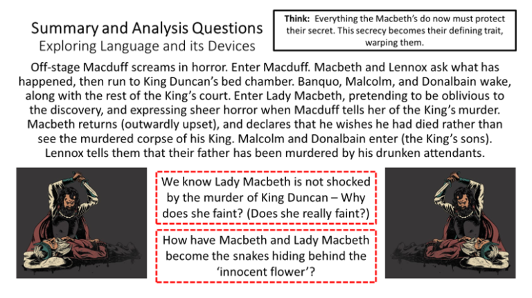 English Literature: (4) Macbeth – Act 2 Scenes 3 and 4, and Act 3 Scene ...