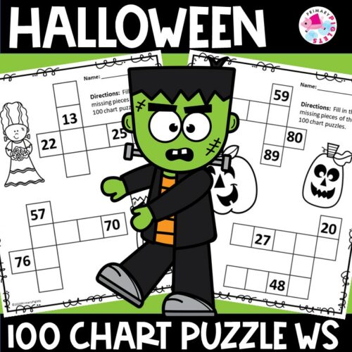 Halloween 100 Charts Worksheets Bundle - Made By Teachers