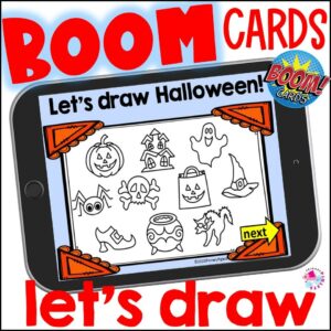 Directed Draw Halloween Boom Cards Set 1 | Made By Teachers