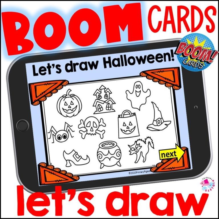 Directed Draw Halloween Boom Cards Set 1 | Made By Teachers