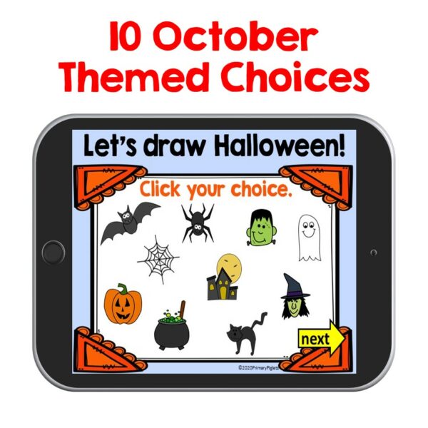 Halloween Directed Draw Boom Cards Set 2 | Made By Teachers