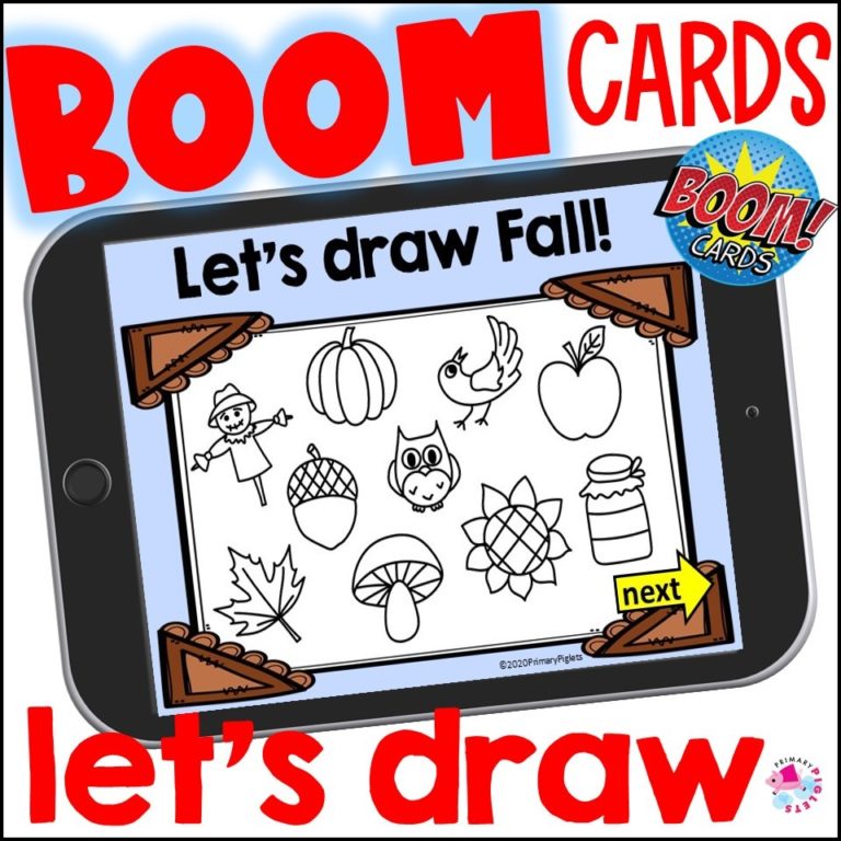 Fall Directed Draw Boom Cards - Made By Teachers