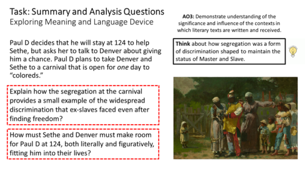 Literature Study: (3) Beloved Part 1 Chapters 4 and 5 | Made By Teachers