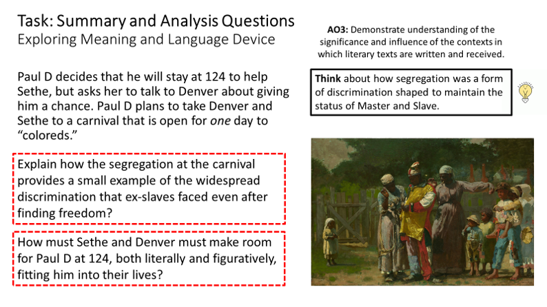 Literature Study: (3) Beloved Part 1 Chapters 4 and 5 | Made By Teachers