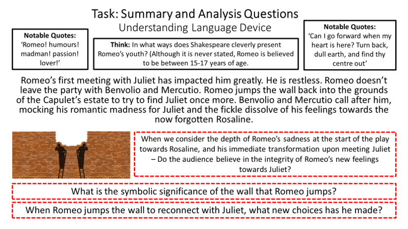 Literature Study: (4) Romeo and Juliet Act 2 Scenes 1 and 2 - Made By ...