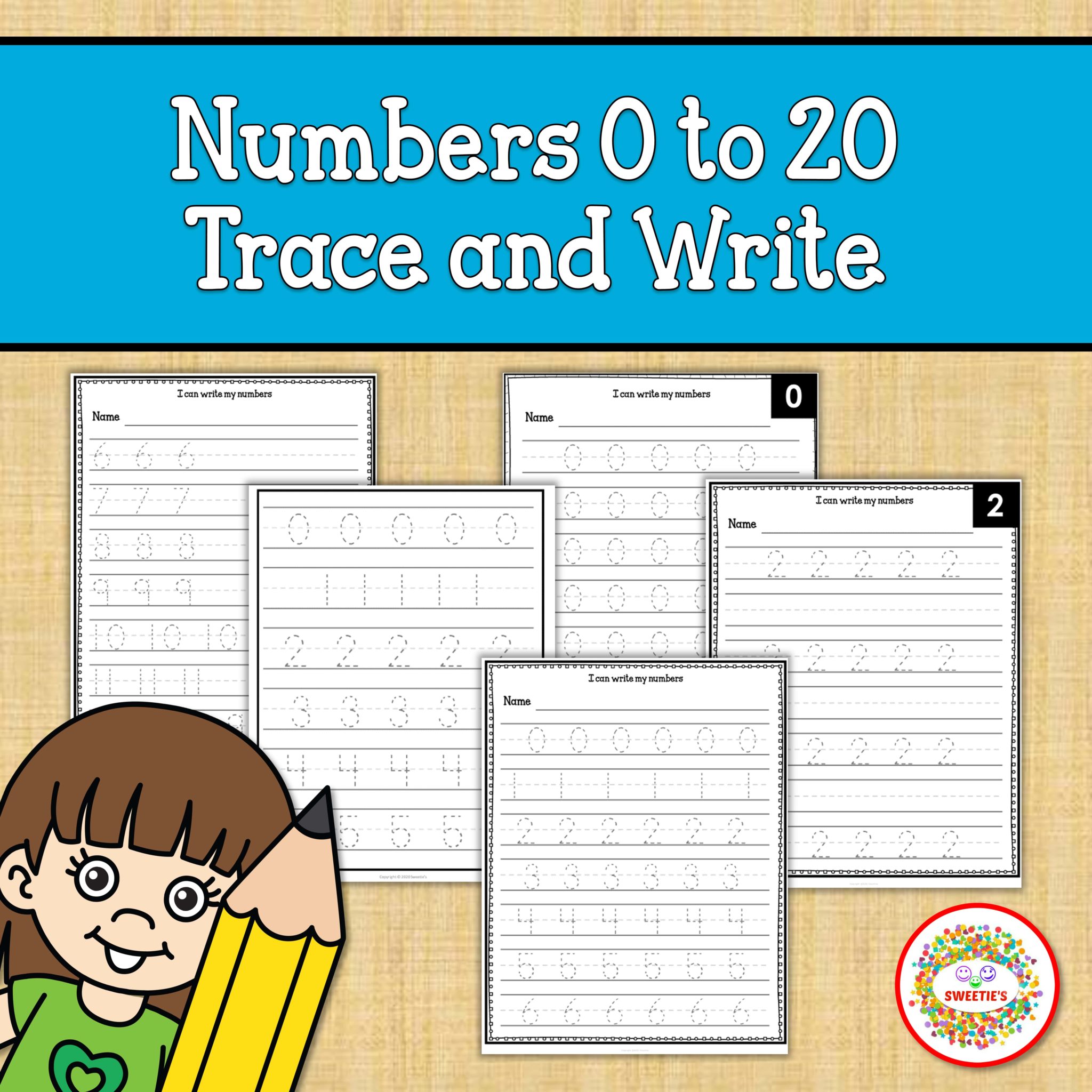 Numbers 0-20 Trace and Write | Made By Teachers