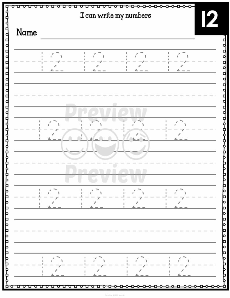 Numbers 0-20 Trace and Write - Made By Teachers