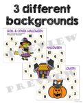 Halloween Addition Math Games Centers Roll and Color Roll and Cover ...