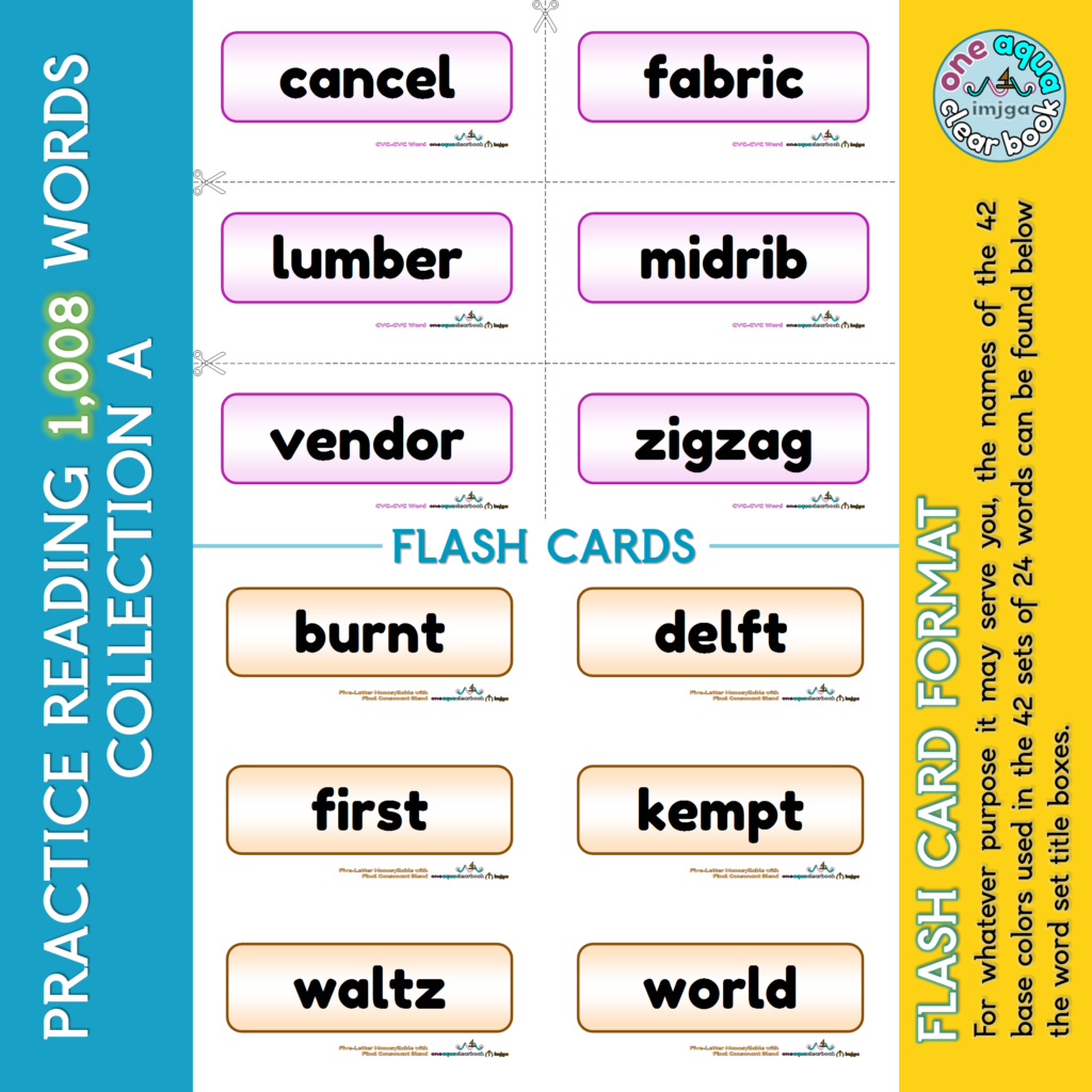 Reading Flash Cards Collection A (1,008 Words) | Made By Teachers