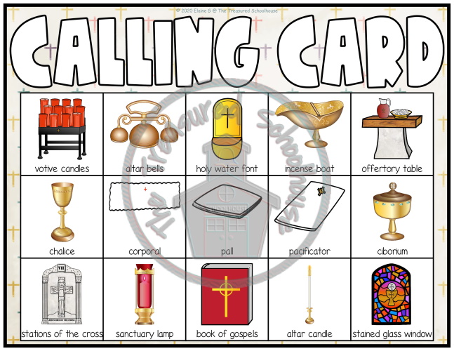 Inside the Church Bingo Game | Made By Teachers