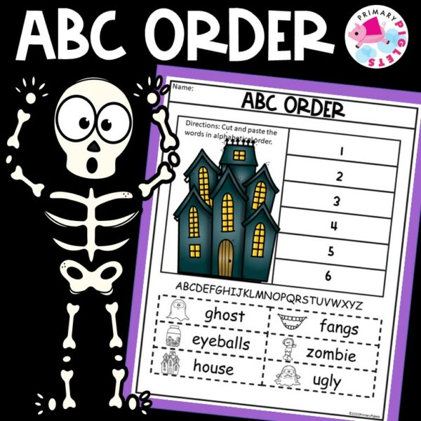 Halloween ABC Order Worksheets | Made By Teachers