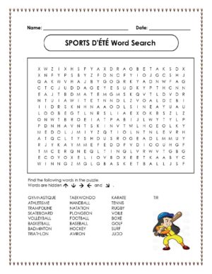 Au Camping French Distance Learning Activities and Games. - Made By ...