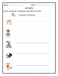 Les Loisirs (French Free-Time activities) worksheets for distance ...