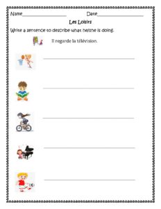 Activités d'été (Summer French Activities) Distance Learning Worksheets ...