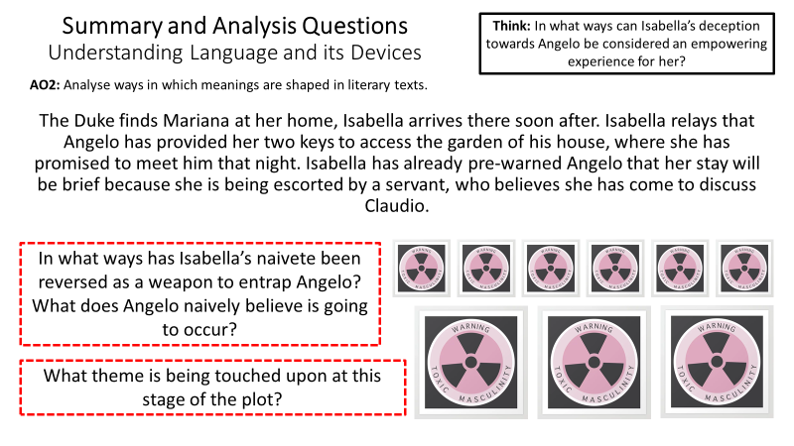 Literature Study (6) ‘Measure for Measure’ Act 4 Scenes 1 and 2 | Made ...