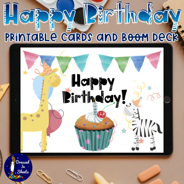 Happy Birthday Printable Cards with BOOM Deck | Distance Learning ...