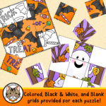 Digital Movable Clipart Puzzle Pieces | 6 Halloween Puzzles - Made By ...