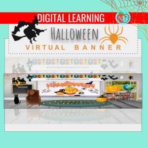 Editable HALLOWEEN Bitmoji Banner | Google Classroom - Made By Teachers