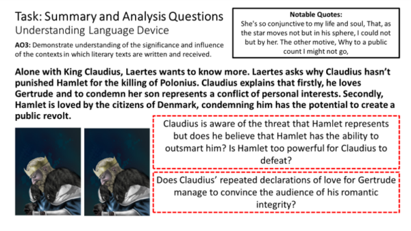 Literature Study: (20) Hamlet – Act 4 Scenes 6 and 7 | Made By Teachers